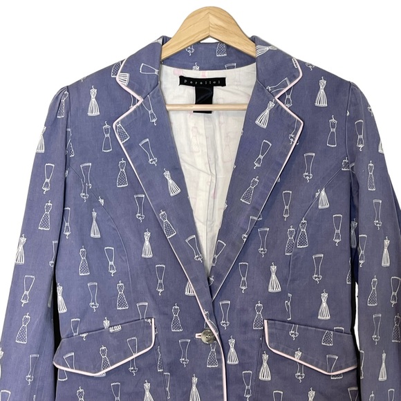 Parallel | Jackets & Coats | Parallel Womens Novelty Print Blazer And ...
